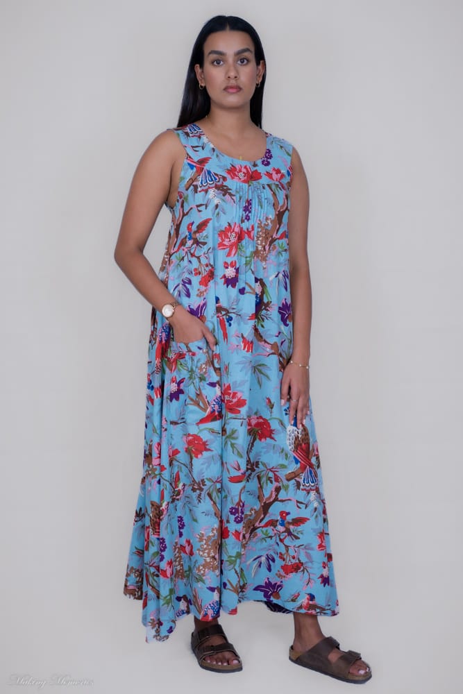 Ripple Maxi Dress | Blue