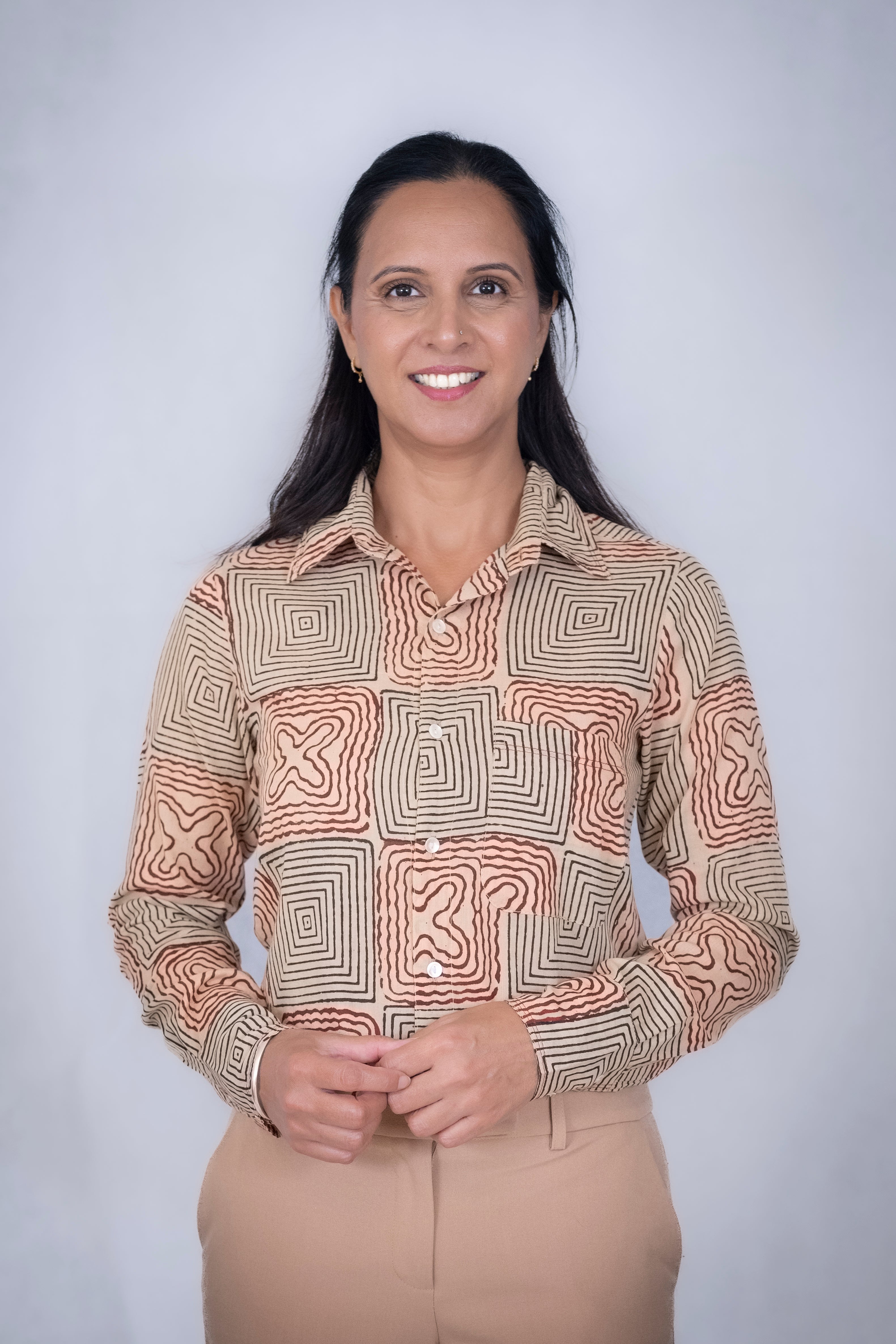 Sahara Batik Bliss Shirt | Beige